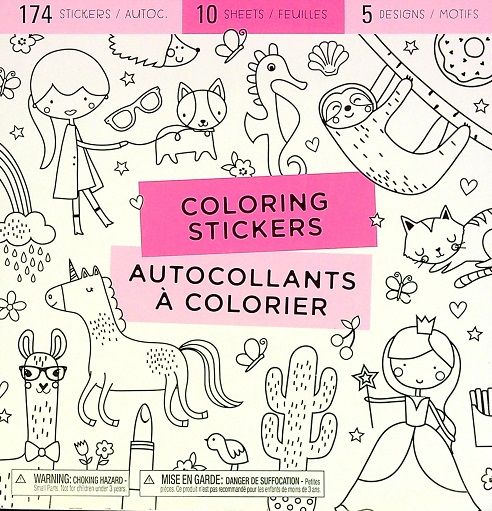 Coloring Stickers/Autocollants A Colorier by American Greetings ...