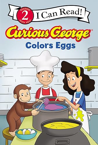 Curious George Colors Eggs (Curious George, I Can Read, Level 2) by ...