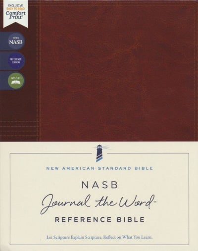 NASB, Journal the Word Reference Bible (Brown Leathersoft Over Board ...