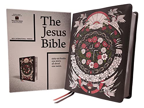 NIV, The Jesus Bible (Artist Edition, Gray Floral, Leathersoft) by ...