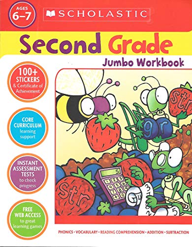Scholastic Second Grade Jumbo Workbook (Ages 6-7)