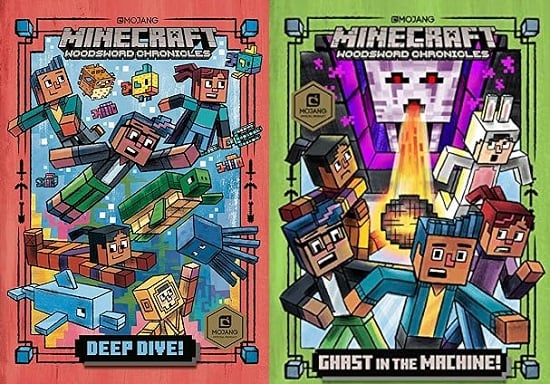 Minecraft Woodsword Chronicles Boxed Set: Books 3 & 4 (Deep Dive/Ghast ...