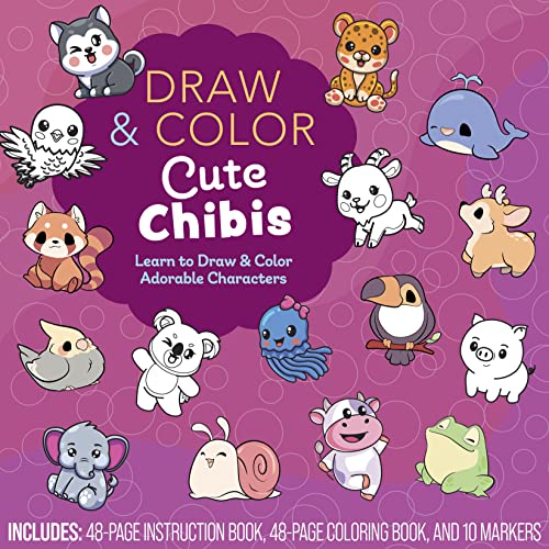 Draw and Color Cute Chibis: Learn to Draw and Color Adorable Characters ...
