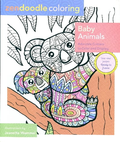 Baby Animals: Adorable Critters to Color and Display (Zendoodle ...