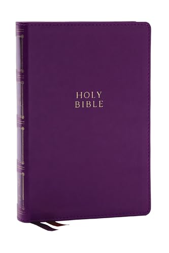 KJV Compact Center-Column Reference Bible (#8573 - Purple Leathersoft ...