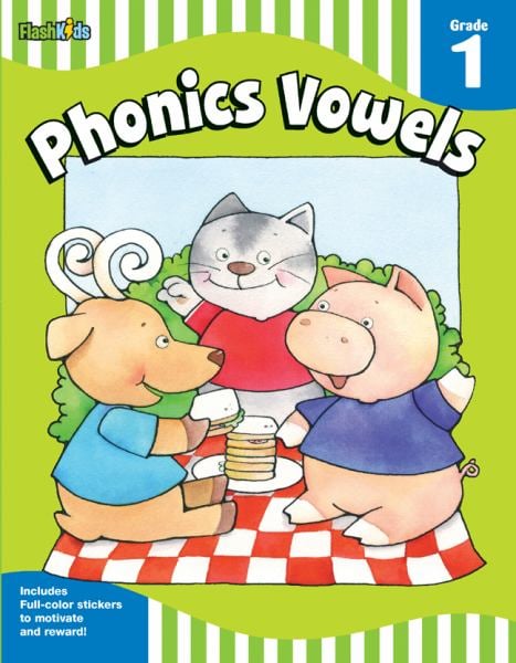 Phonics Vowels: Grade 1 (Flash Kids) by Flash Kids - Book Outlet