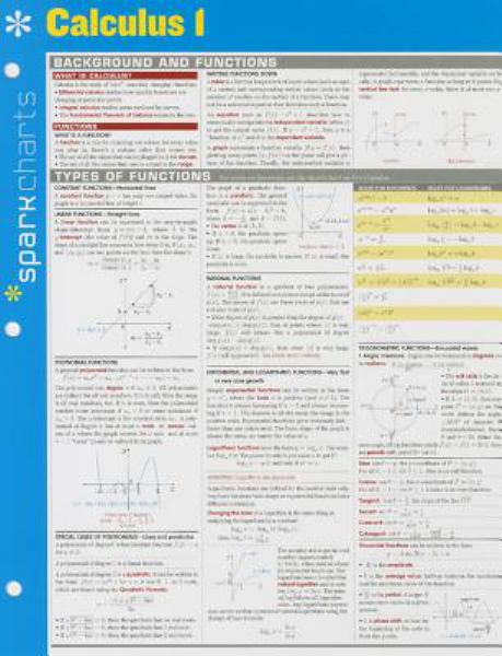 Calculus I (SparkCharts) by SparkNotes - Book Outlet
