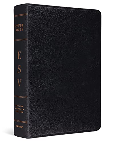 ESV, Study Bible (Thumb-Indexed, Black, Genuine Leather) by Crossway ...