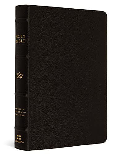 ESV, Large Print Compact Bible (Deep Brown Buffalo Leather) by Crossway ...