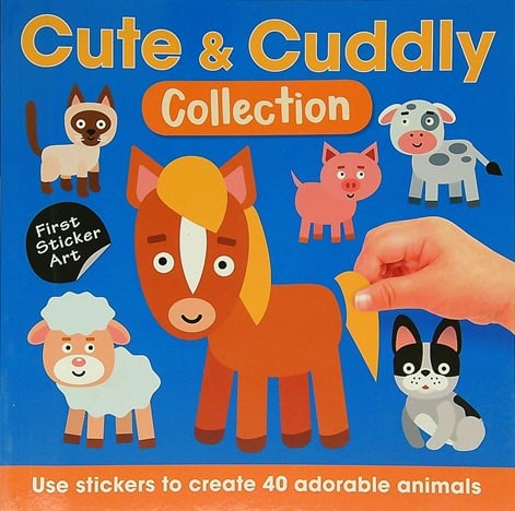 Cute & Cuddly Collection: Use Stickers to Create 40 Adorable Animals ...
