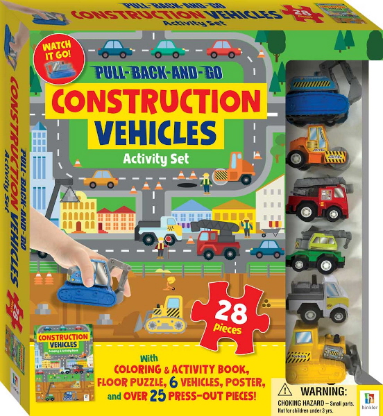 Construction Vehicles Activity Set (Pull-Back-And-Go)