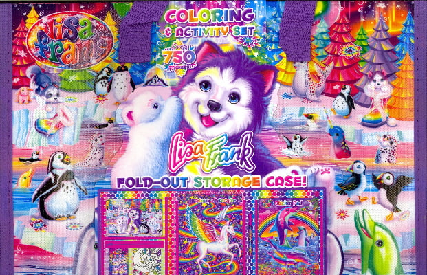 Lisa Frank Coloring & Activity Set with Fold Out Storage Case by Bendon ...