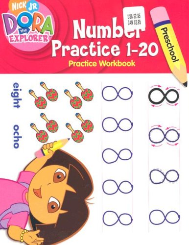 Number Practice 1-20 Workbook (Dora The Explorer, Preschool) by ...