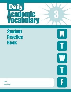 Daily Academic Vocabulary, Grade 3 Individual Student Practice Book by ...