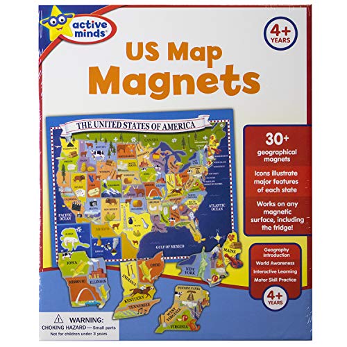 US Map Magnets (Active Minds) - Sequoia Children's Publishing - Book Outlet