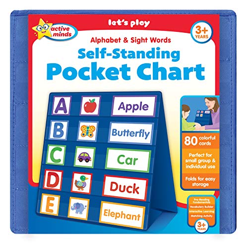 Alphabet & Sight Words Self-Standing Pocket Chart (Active Minds) by ...