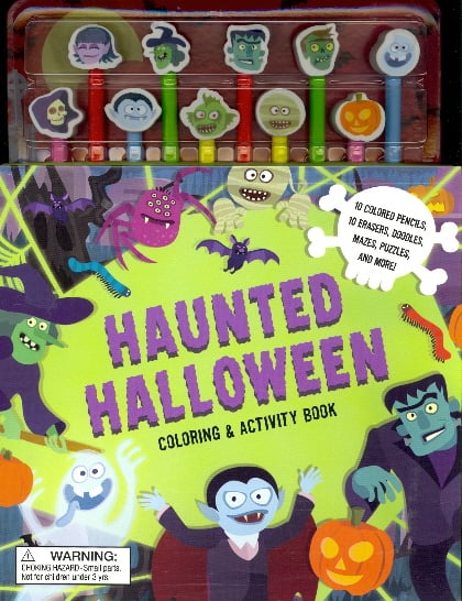 Haunted Halloween Coloring & Activity Book - Silver Dolphin - Book Outlet