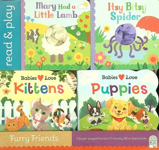 Furry Friends: 4-Book Gift Set (Read and Play) by Cottage Door Press ...