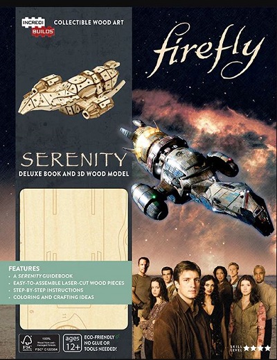 Serenity Deluxe Book and 3D Wood Model (Firefly, IncrediBuilds ...