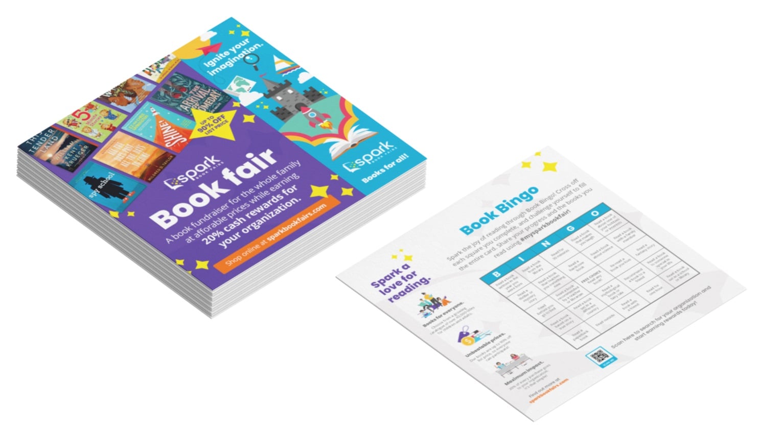 Flyer with Bookmark and Activity, 100 Pack (SparkBookFairs.com) by ...