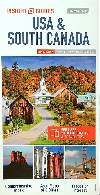 USA & Canada South (Insight Guides Travel Maps) by Insight Guides ...