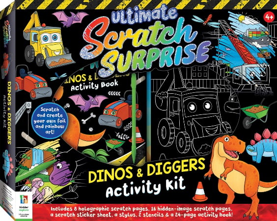 Ultimate Scratch Surprise Kit: Dinos & Diggers - Hinkler - Book Outlet