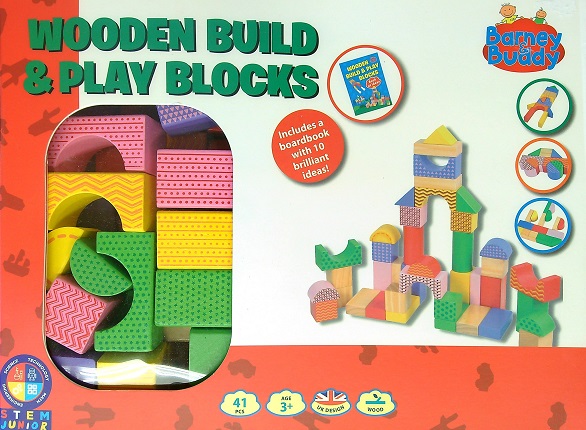 Wooden Build & Play Blocks - Barney & Buddy Ltd. - Book Outlet