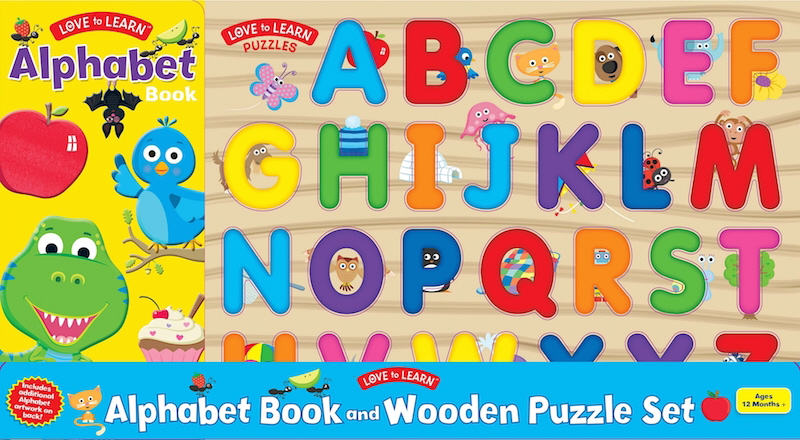 Alphabet Book and Wooden Puzzle Set (Love to Learn) by Rainstorm ...