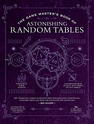 The Game Master's Book of Astonishing Random Tables by Ben Egloff - Book Outlet