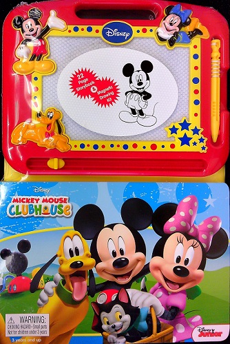 Disney Mickey Mouse Clubhouse Storybook & Magnetic Drawing Kit by ...