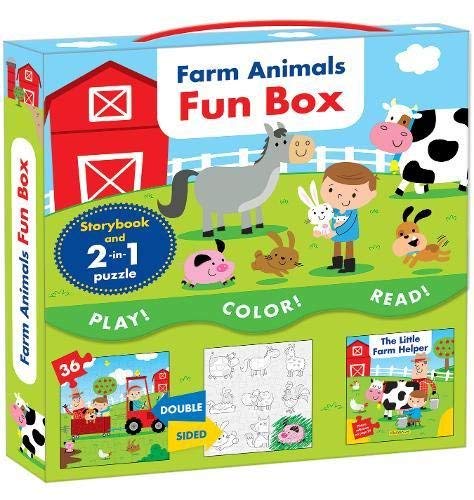 Farm Animals Fun Box: Includes a Storybook and a 2-in-1 puzzle - Miller ...